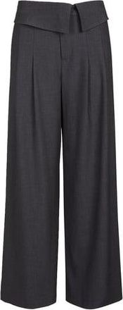 Object Pantalon large &agrave; revers