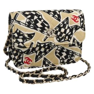 Chanel Pre-owned Vintage Schultertasche aus Satin - - Pre-owned - Damen - Mehrfarbig - ONE SIZE