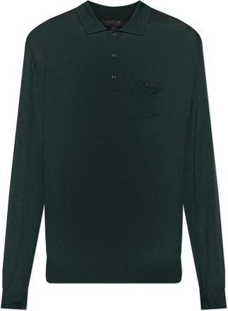 Lacoste Homme, Pulls, Vert, Taille: M Pull en laine mérinos à col polo Runway