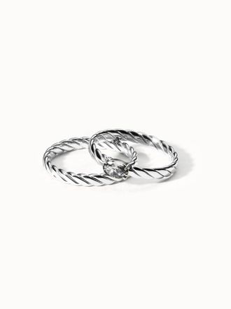 Purelei Volcano Ring Set Wei&szlig;