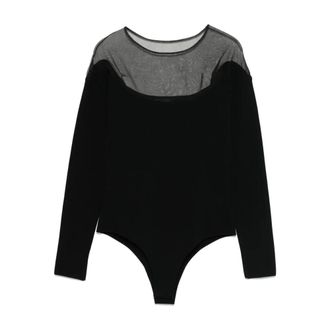 MUGLER Stylischer Langarm-Body - - Tops - Damen - Schwarzk - M