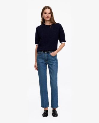 Arket JADE Cropped Slim Jeans -Blau