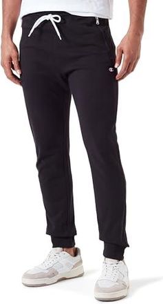 Champion Legacy Icons Pro-Jersey C-Logo Zip Rib Cuff Pantalon de surv&ecirc;tement, Noir, XXL Homme