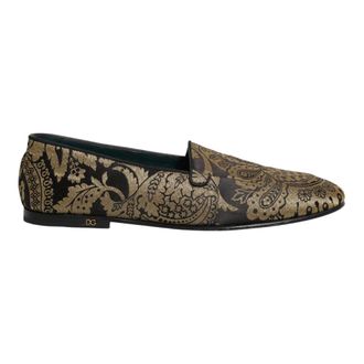 Dolce & Gabbana Jacquard-Leder-Slipper - - Shoes - Herren - Mehrfarbig - 44 EU