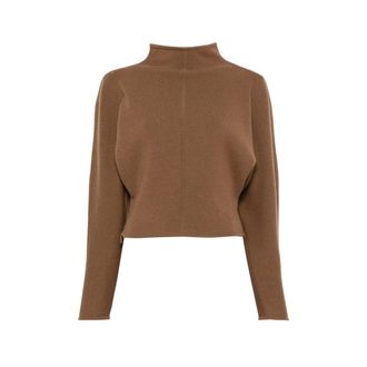 Max Mara High-neck Batwing-sleeve Sweater