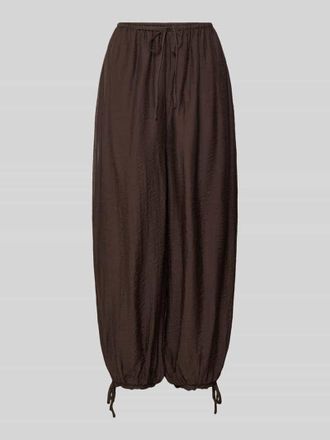 Gina Tricot Ballon Hose aus Viskose-Mix mit Kordelzug am Saum