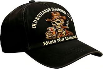 Generico Baseball pour femmes - Chapeaux respirants de la collection Bourbon Club, Bonnet pour amateurs de whisky | Pour les amateurs de whisky, pour l&eacute;t&eacute;, pou