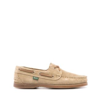 Paraboot Suede Rounded Toe Boat Shoes