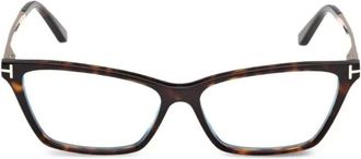Tom Ford Femme, Accessoires, Brun, Taille: 56 MM Optical Frame