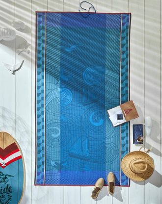 Le Jacquard Français 26906 Strandtuch Baignade A Socoa Recif 100X200 cm