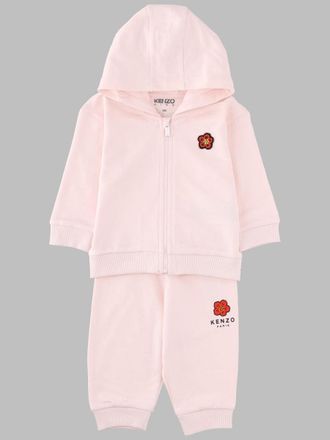 Kenzo Cotton Cardigan and Trousers Babywear Set - Beige