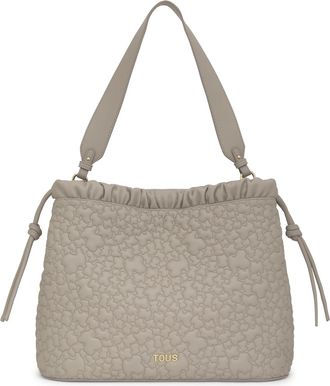 Tous Damen Saca L Puffy Bear Topo Tasche, Taupe