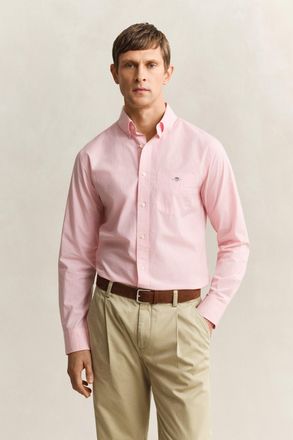 GANT Herren Gingham Classic Popeline Hemd (XXXL) WASHED Rosa
