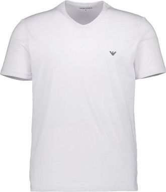 Emporio Armani Herren T-Shirts weiß Baumwolle unifarben