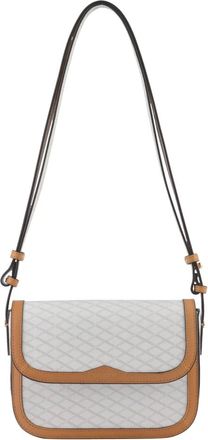 Pourchet Femme, Sacs, Blanc, Taille: ONE Size Petit port&eacute; travers &agrave; rabat