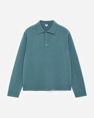 Arket Polopullover Aus Reinem Kaschmir -T&uuml;rkis