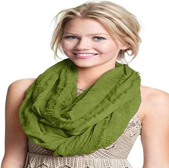 CJ Apparel Vert Mobius Infinity Scarf Secondes Snood Cowl Tube circulaire Eternity Châle Pashmina NOUVEAU