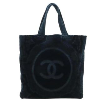 Chanel Pre-owned Coco Mark Beach Tote Bag Black - - Pre-owned - Damen - Schwarzk - ONE SIZE