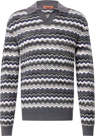 Missoni Wollpullover mit Zick-Zack-Muster