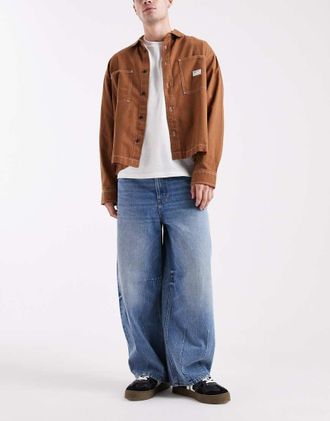 Cotton On Weite Ballon-Jeans in Ono-Blau