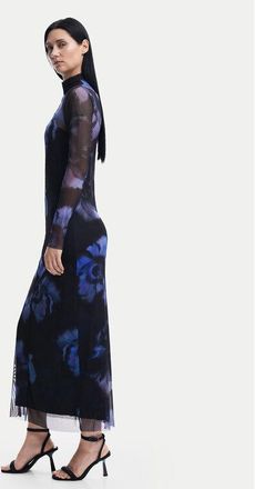 Desigual Kleid für den Alltag Nueva Orleans 24WWVK54 Blau Slim Fit
