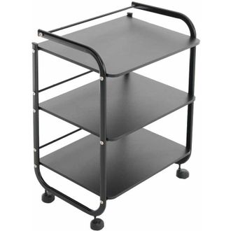 Clp Chariot pour appareils cosm&eacute;tiques PL902 Noir