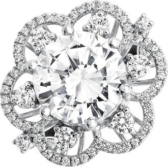 Edenly Floréa Ring - 18-karätiges recyceltes Weißgold und synthetische Diamanten