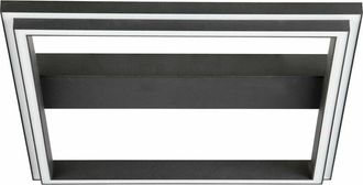 Brilliant led Deckenleuchte Pallas 50 x 50 cm sand/schwarz, 38 w, rgbw Deckenleuchte