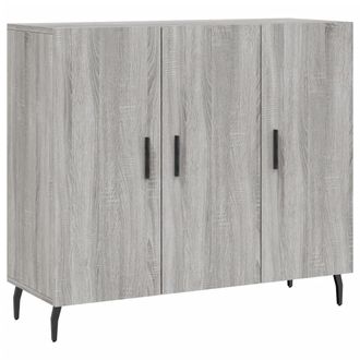 vidaXL Credenza Grigio Sonoma 90x34x80 Cm In Legno Multistrato - Vidaxl