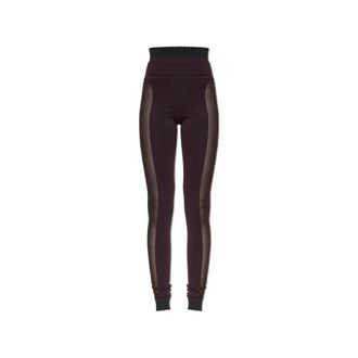 The Attico Logo Leggings - - Trousers - Damen - Rot - M