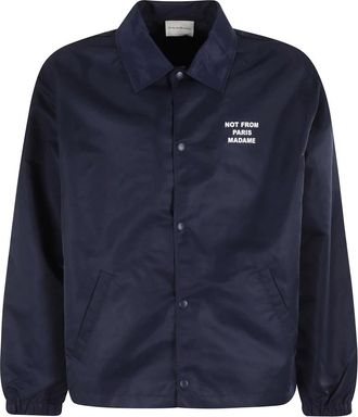 Dr&ocirc;le de Monsieur Homme, Vestes, Bleu, Taille: S La Veste Slogan