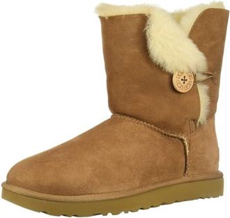 UGG Femme Bailey Button Ii Bottes de Neige, Noisette, 38 EU