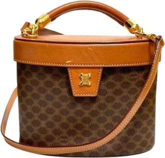 Celine Pre-owned Sac Bandouli&egrave;re Vanity en Plastique - Femme - Pre-owned - Brun - Taille: ONE Size