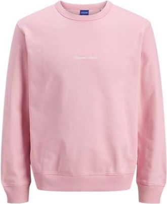 Jack & Jones Jornorrebro EMB Sweat Crew Noos, Prism Rose, XXL Homme