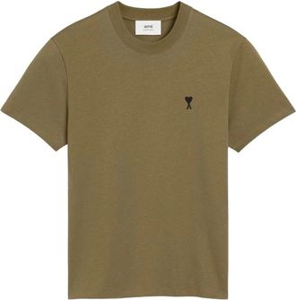 Ami Homme, Tops, Vert, Taille: XS T-shirt Contrasted De Coeur