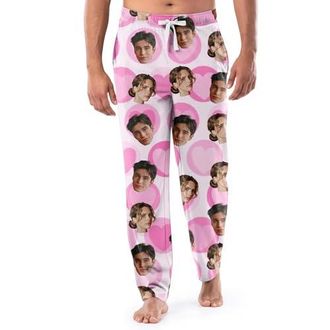 Generic Pantalon de pyjama personnalis&eacute; pour homme et femme avec cordon de serrage et poche, cadeaux personnalis&eacute;s pour amoureux, papa, maman, famille, 7 Bord