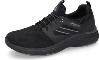 Dockers by Gerli Herren Low-Top Sneaker, Männer Halbschuhe,Freizeit,straßenschuhe,Strassenschuhe,Sportschuhe,Turnschuhe,allblack,45 EU