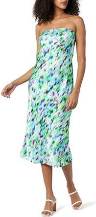 The Drop Danica Strapless Midi Dress Robes, Imprimé Multi-ondulations, XXL