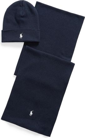 Polo Ralph Lauren Set Schal und M&uuml;tze Polo Ralph Lauren 710B28980001 Dunkelblau