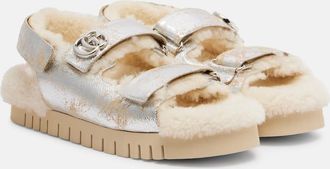 Gucci Sandales New Marmont GG en cuir