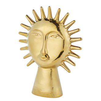 Butlers Deko Objekt Gold 30cm Steingut Phenomenon | goldene Dekofigur | Moderne Statue f&uuml;r Wohnzimmer | Herbst- & Weihnachtsdeko