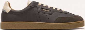 Faguo Baskets en cuir marron chocolat