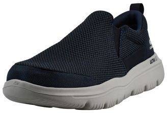 Skechers Herren Go Walk Evolution Ultra-einwandfrei Sneaker, Navy Textile Gray Trim, 45.5 EU