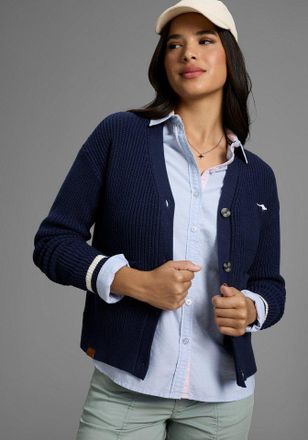 Kangaroos Cardigan im College-Look, kurz und kastig geschnitten