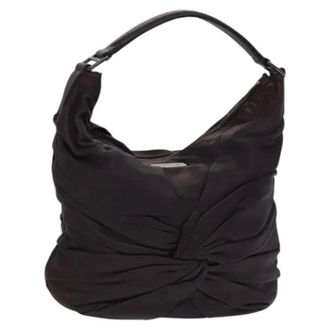 Burberry Pre-owned Cuir sacs-main - Femme - Pre-owned - Brun - Taille: ONE Size
