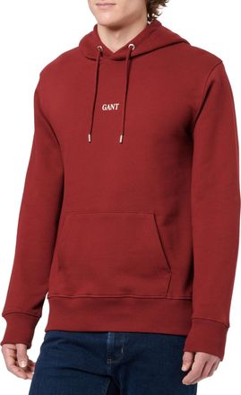 GANT Herren SMALL Graphic Sweat Hoodie Kapuzenpullover, PLUMPED RED, XL