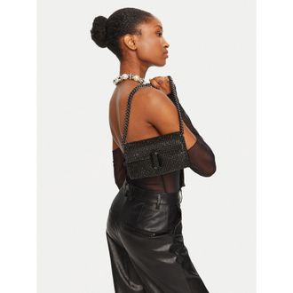 Marc Jacobs Handtasche Marc Jacobs The Rhinestone J Marc Mini Shoulder Bag H912M06RE22 Schwarz