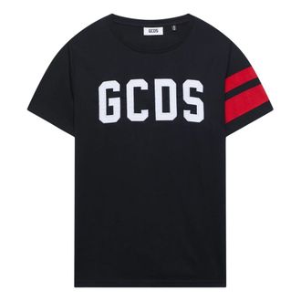 GCDS Gcds, Homme, Tops, Noir, Taille: 2XL T-shirt avec logo de groupe