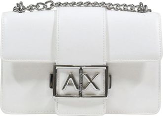 A|X Armani Exchange Femme, Sacs, Blanc, Taille: ONE Size Sac bandouli&egrave;re