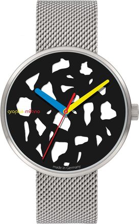 Walter Gropius Analoguhr ROHE MATERIALIEN